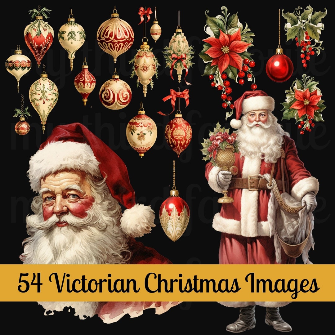 Victorian Christmas Clipart Christmas Sublimation Victorian Png ...