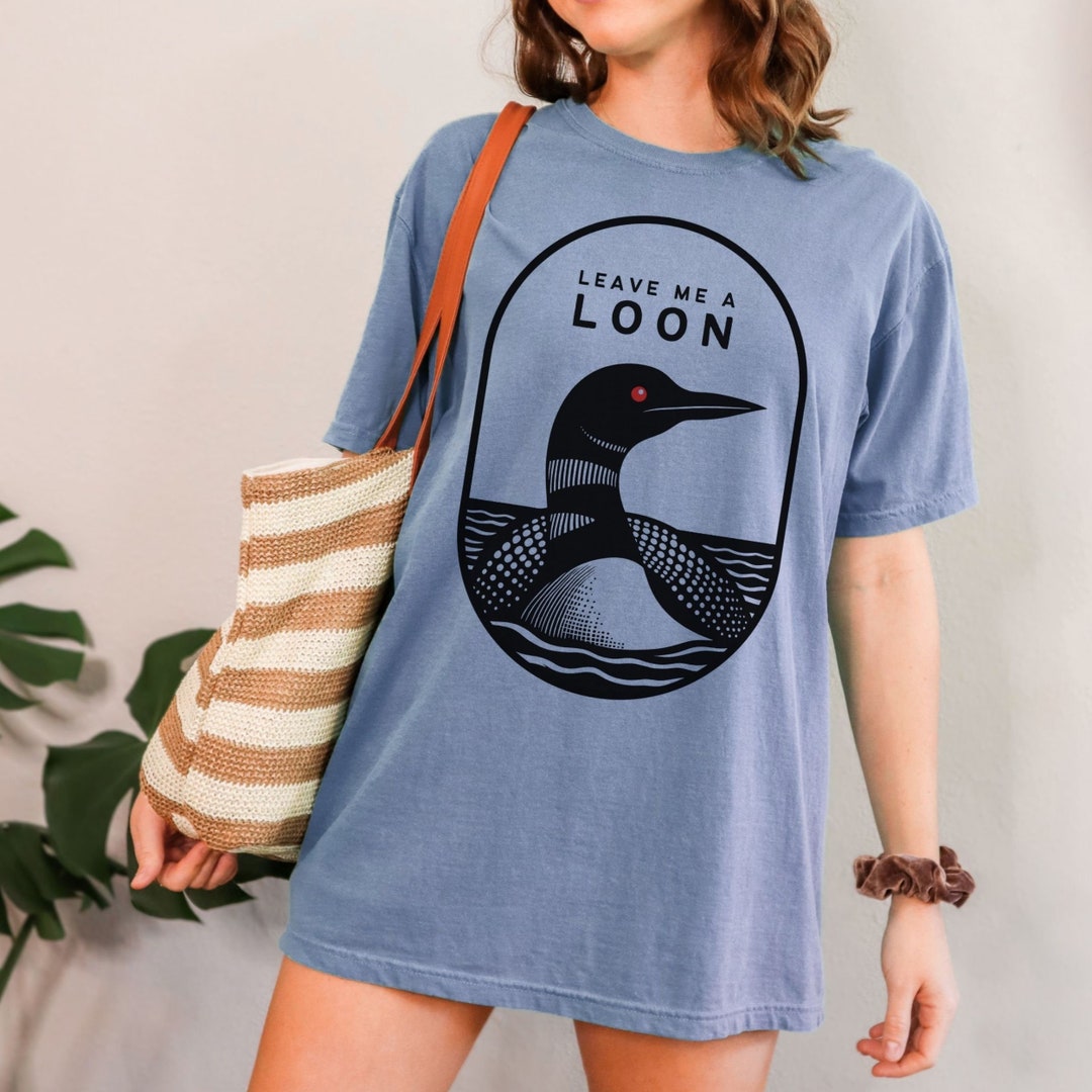 Funny Common Loon Sweatshirt, Minnesota Lake Loon Shirt, Bird Watcher ...