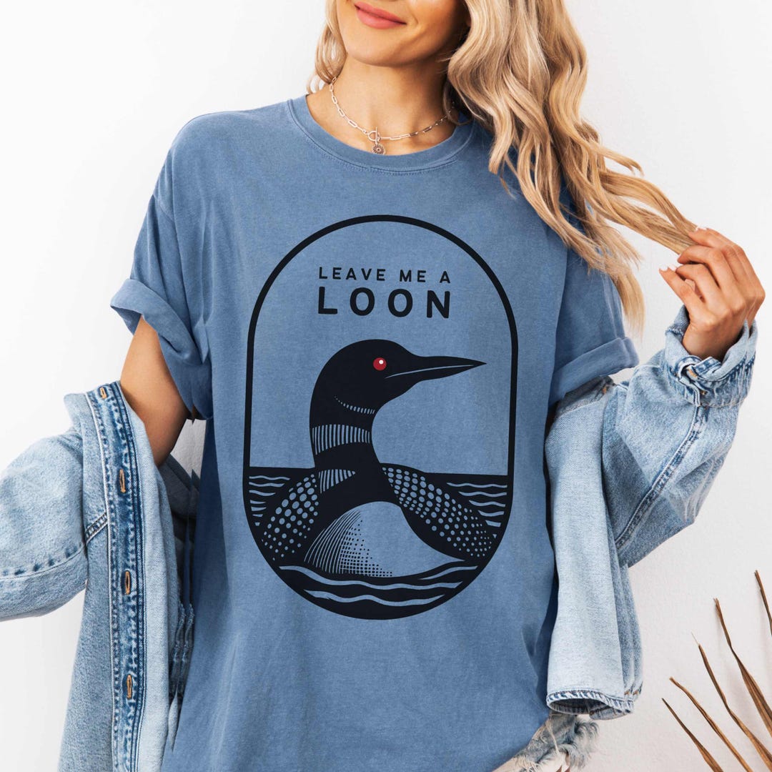 Funny Common Loon Sweatshirt, Minnesota Lake Loon Shirt, Bird Watcher ...