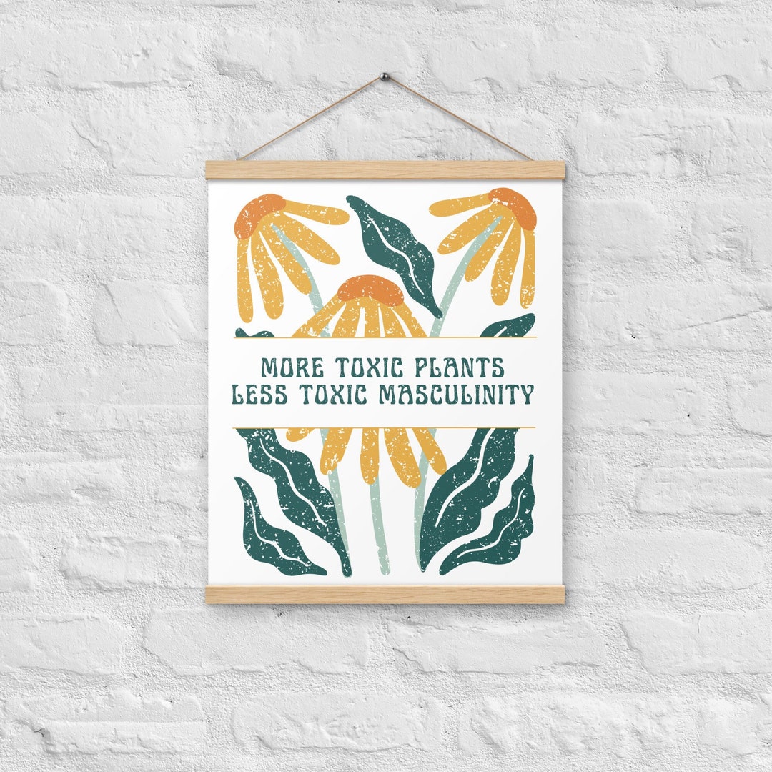 Wildflower Botanical Poster Vintage-style Flower Poster Toxic Plant ...