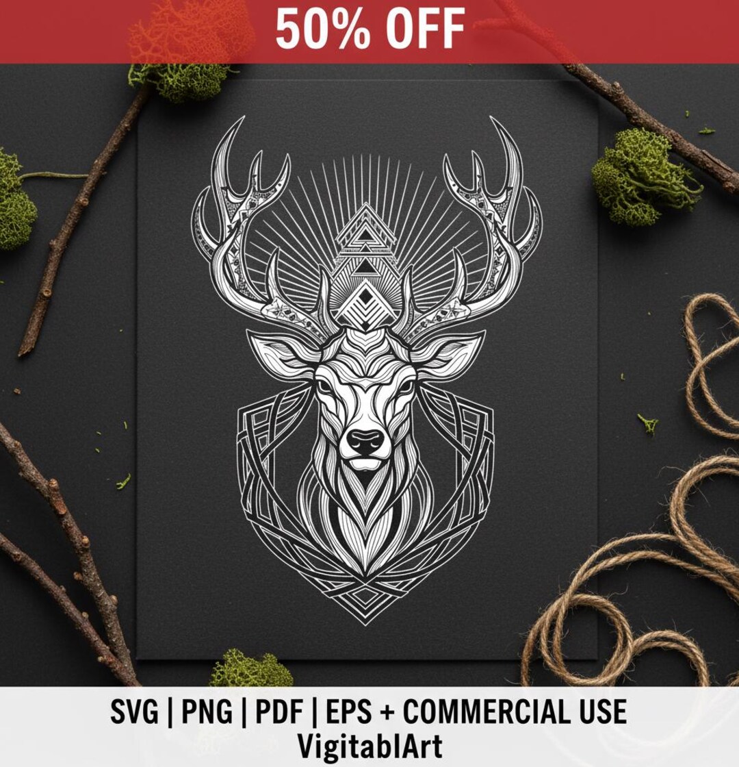 Big Buck | SVG PNG JPG | Deer | Deer Buck Design | Deer Art ...