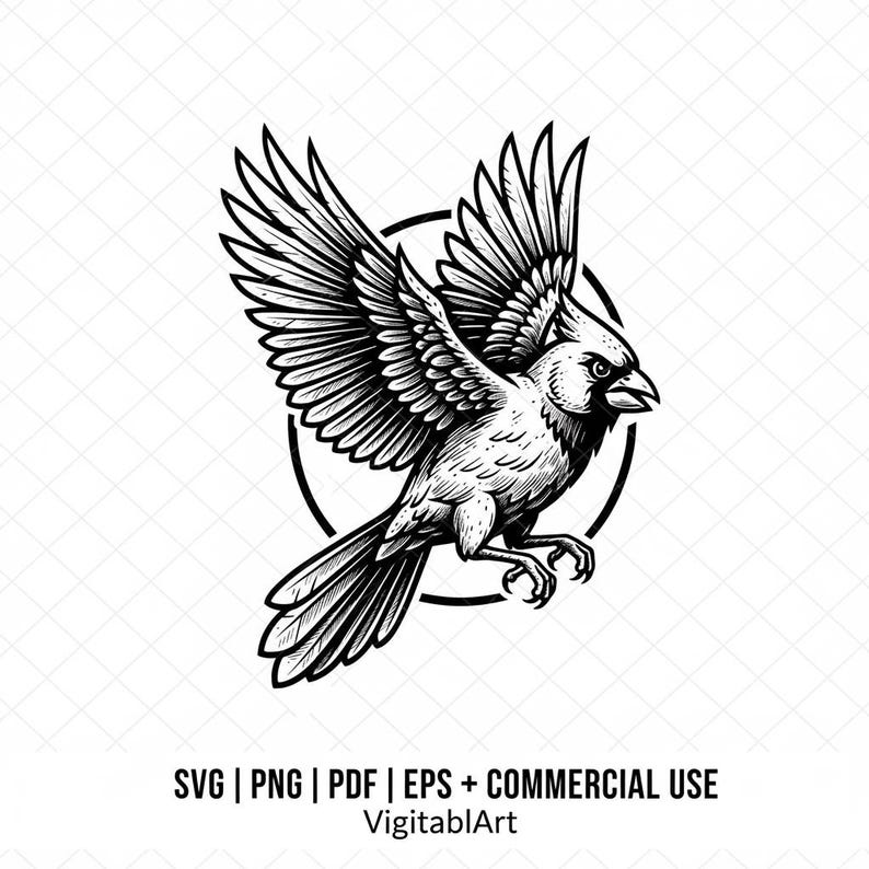 Cardinal Bird SVG, PNG Clipart, Cut File (digital Download) - Etsy