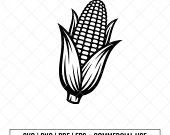 Corn SVG, Corn DXF, Corn PNG, Corn Cut File, Clipart, Digital File, Svg ...