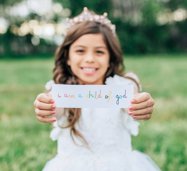 I Am A Child of God, Bookmark, LDS, Christian Art, by Little Miss Missy ...