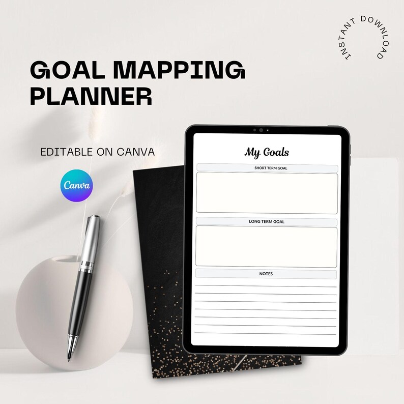 Goal Mapping Planner: Personal Growth and Action Plan (printable PDF ...