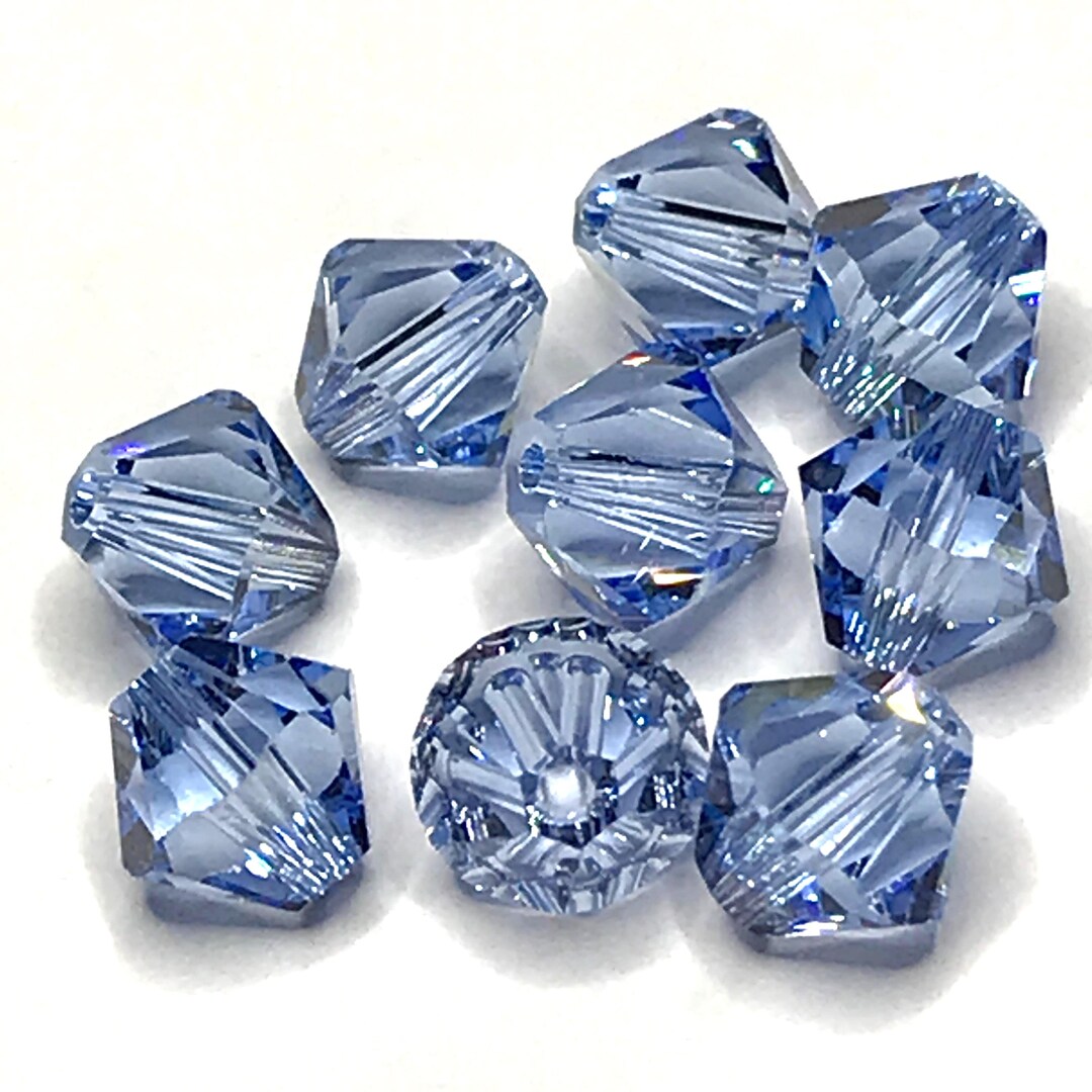 6mm SWAROVSKI BLUE Shades BICONE Xilion 5328 Crystal (12 Pack) - Etsy
