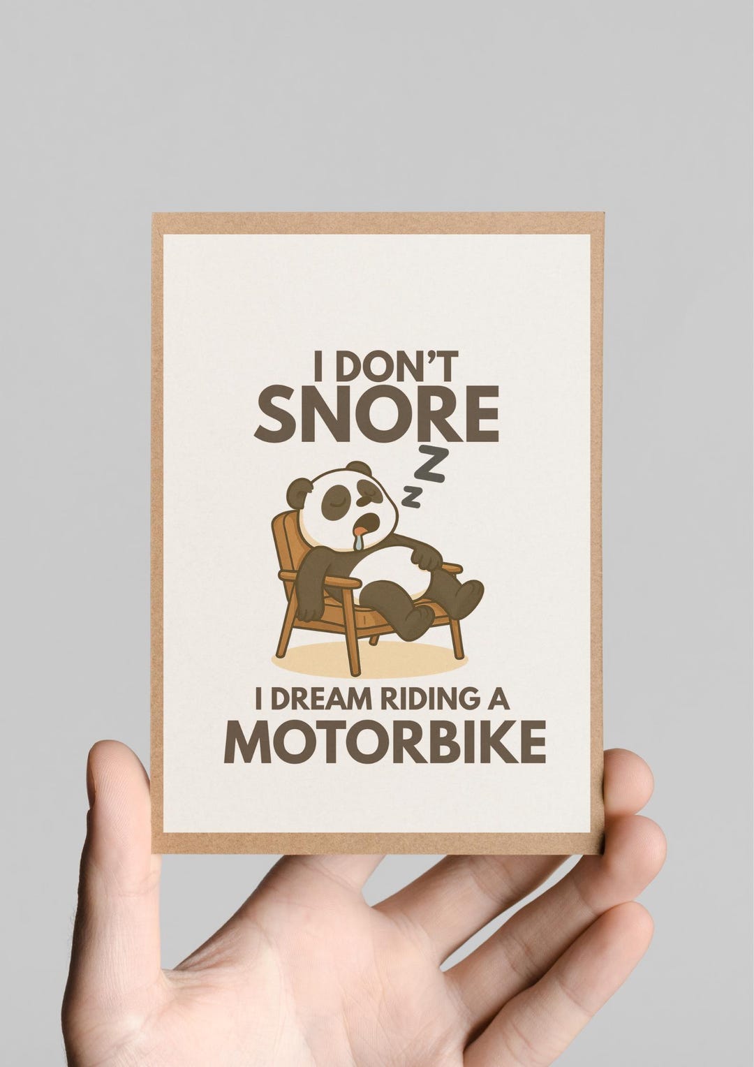 Funny Panda I Don’t Snore Poster Art Digital Print for Office and Home ...