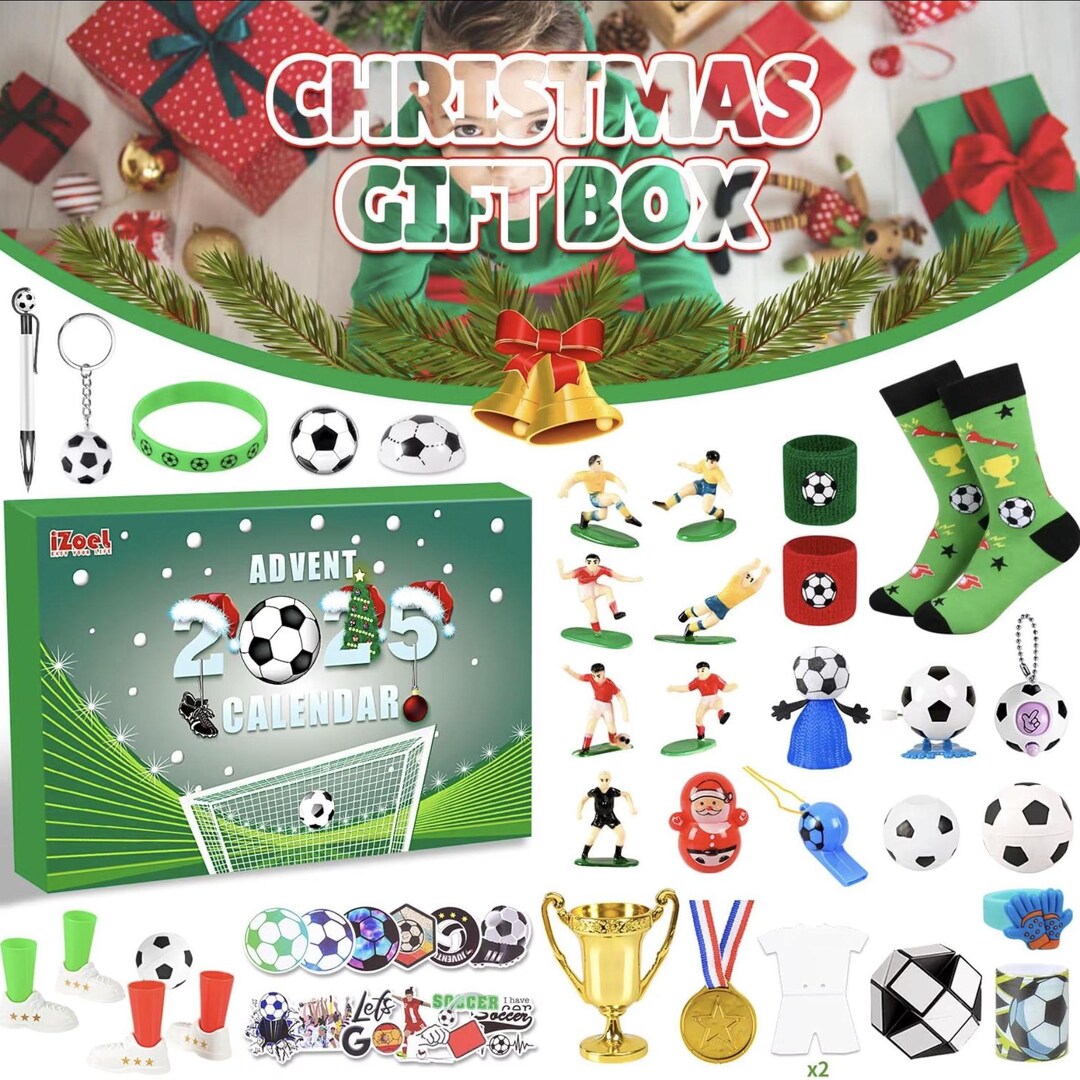 Football Advent Calendar for Kids 2025 | 24 Soccer Toys & Accessories ...