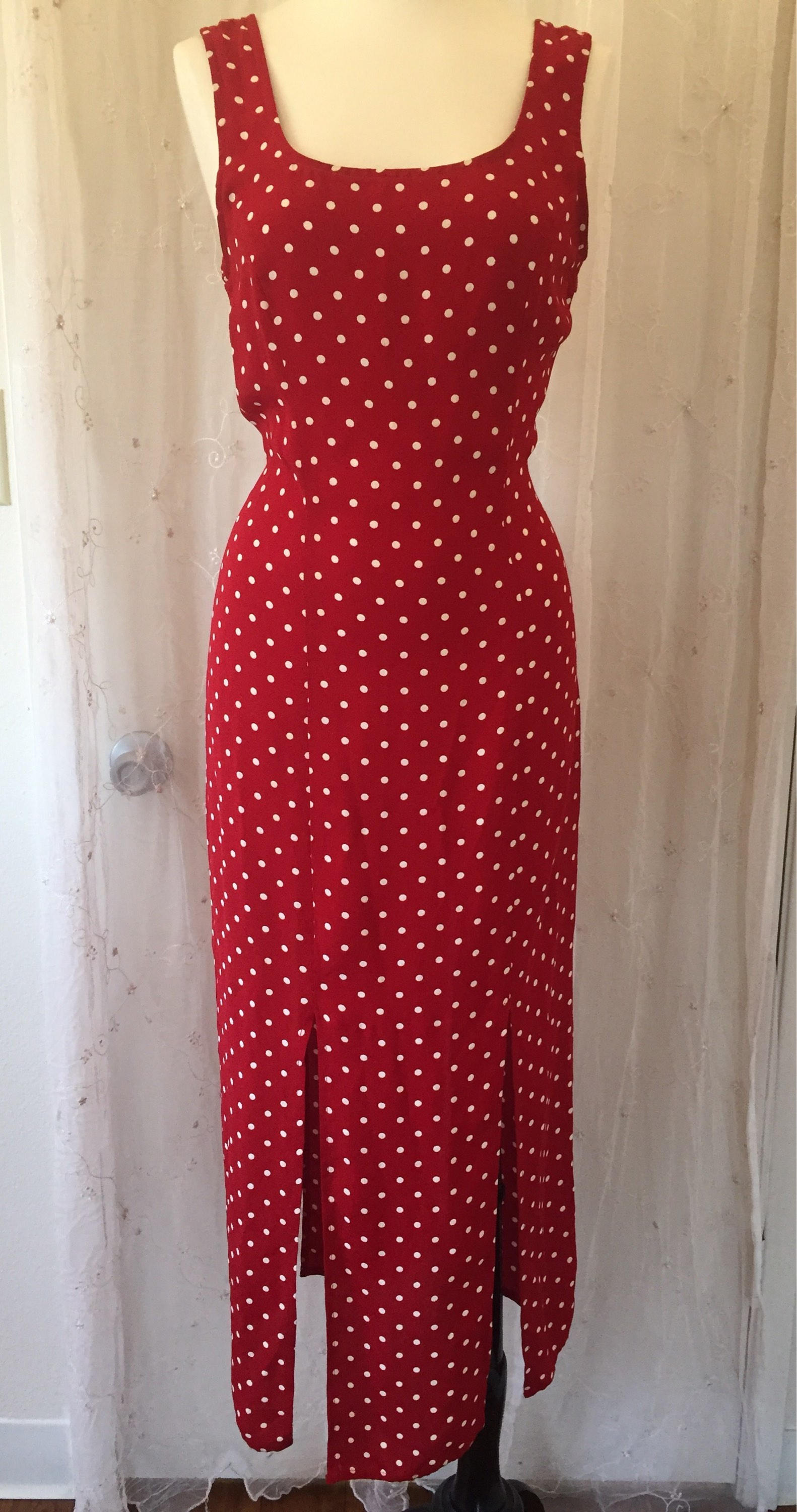 Red Polka Dot Dress - Etsy