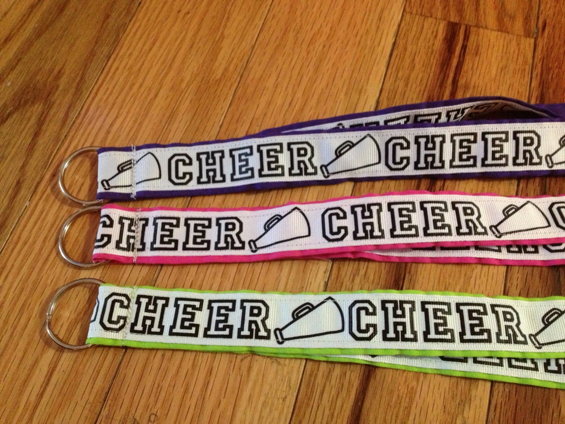 Cheer Keychain Wristlet. Cheerleader - Etsy