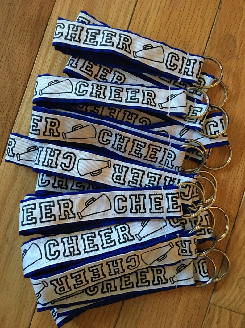 Cheer Keychain Wristlet. Cheerleader - Etsy