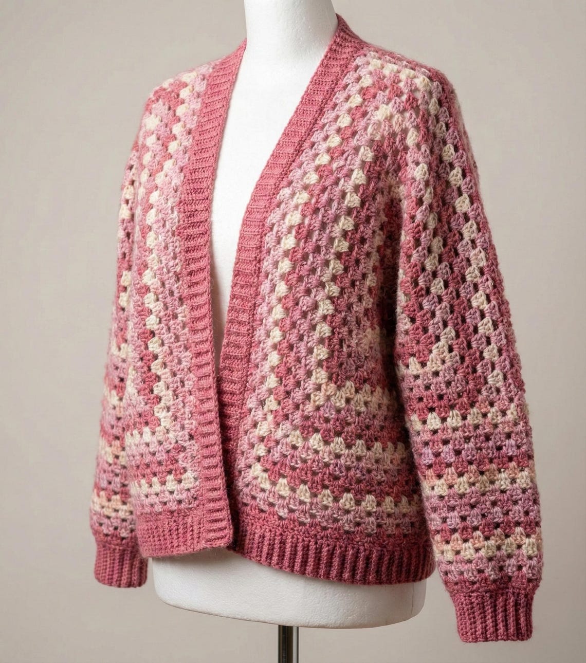Easy Hexagon Cardigan Crochet Pattern : Beginner Granny Hexi Sweater - Etsy