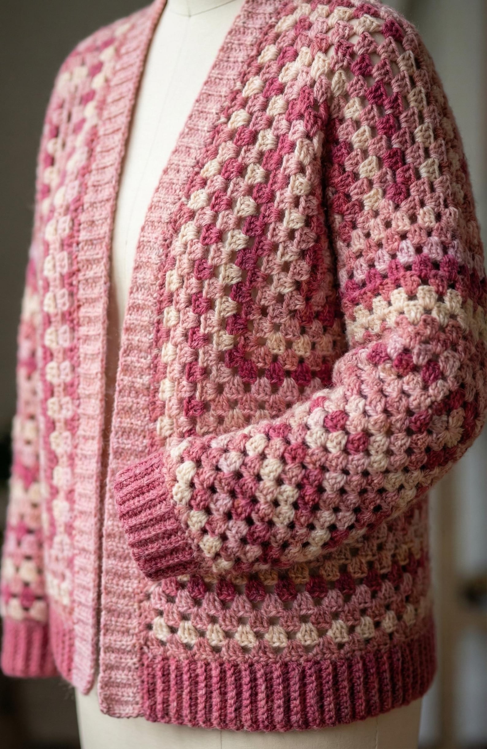 Easy Hexagon Cardigan Crochet Pattern : Beginner Granny Hexi Sweater - Etsy