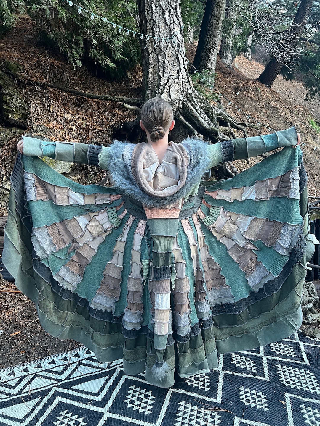 AVAILABLE NOW Patchwork Handcrafted Sweater Elf Coat Size Small-xlarge ...
