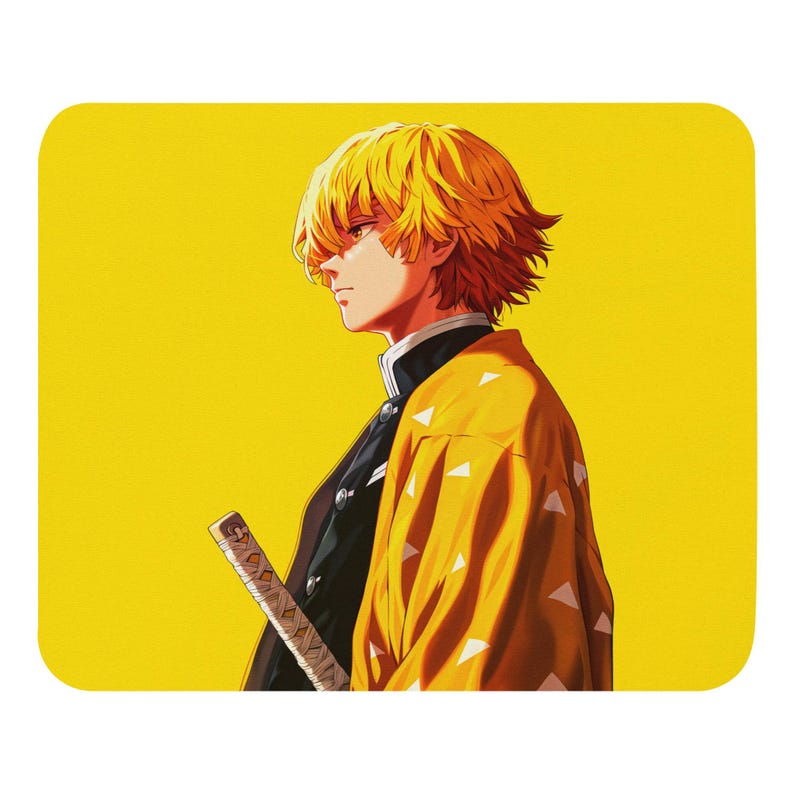 Demon Slayer: Zenitsu Agatsuma Mouse Pad - Etsy UK