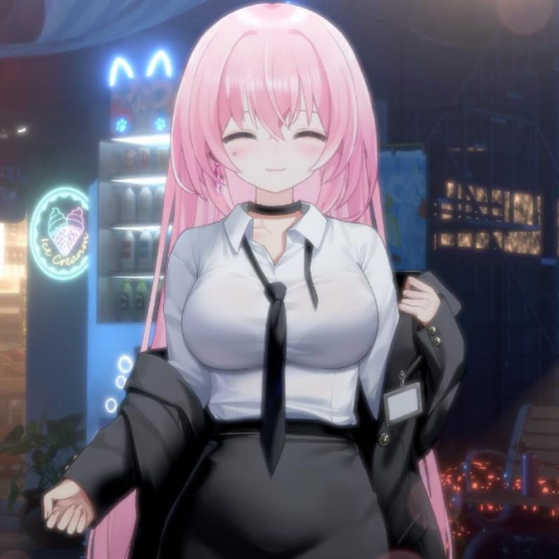 Office Worker Vtuber Outfit Asset | Live2d Rigged Assets (vtube Studio ...