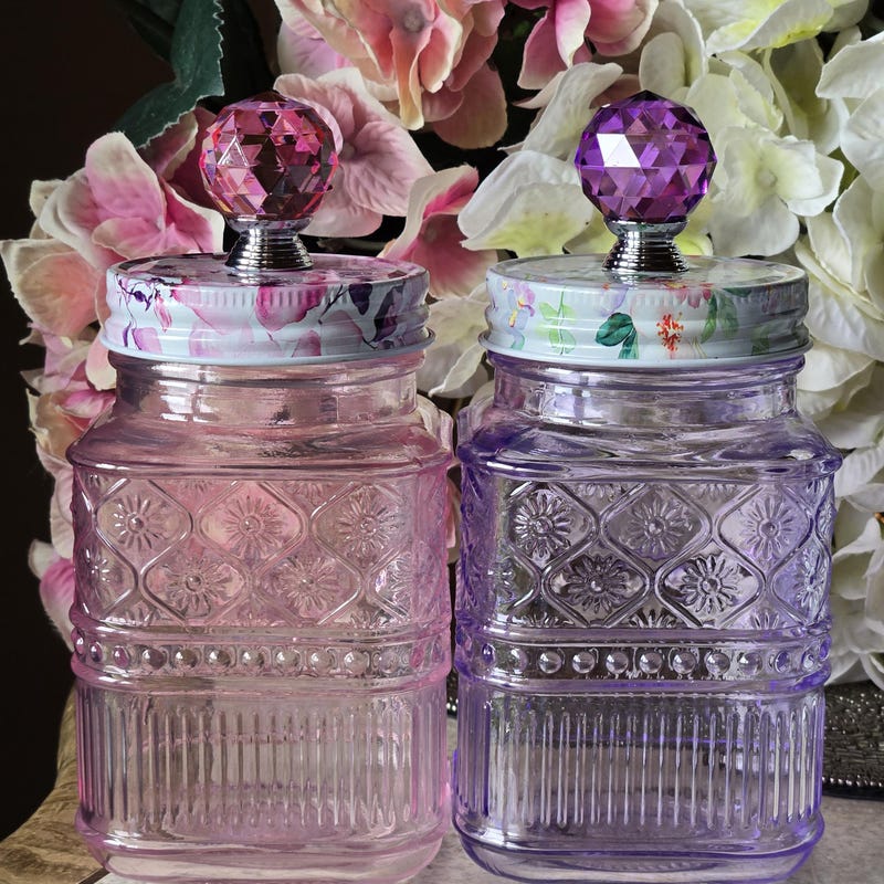Jewelry Jar Purple - Etsy