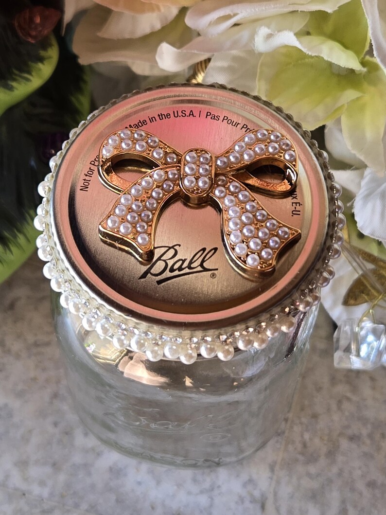 Mini Ball Jar With Decorative Lid - Etsy