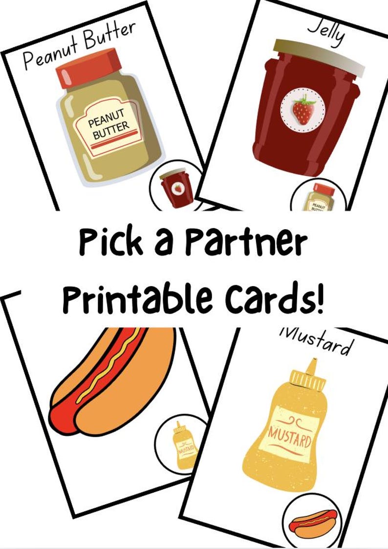 Buddy Match Cards – 22 Printable Classroom Pairing Sets | PDF Download ...