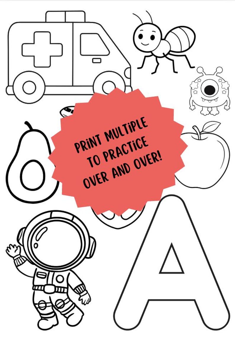 Printable Alphabet Coloring Pages | A–Z Letter Coloring Sheets With ...