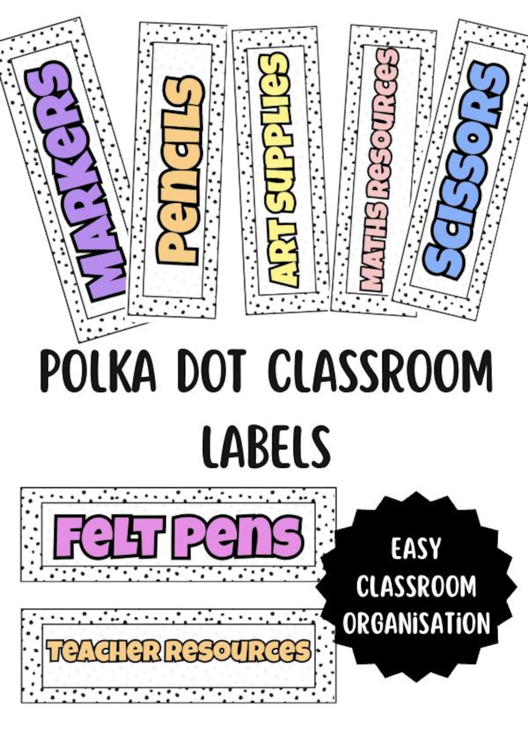 38 Classroom & Teacher Supply Labels | Organization for Teachers ...