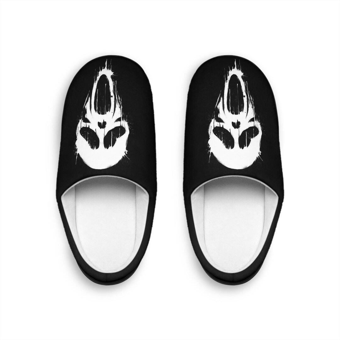 Ghost Design Indoor Slippers: Cozy Flannel Fleece Comfort - Etsy