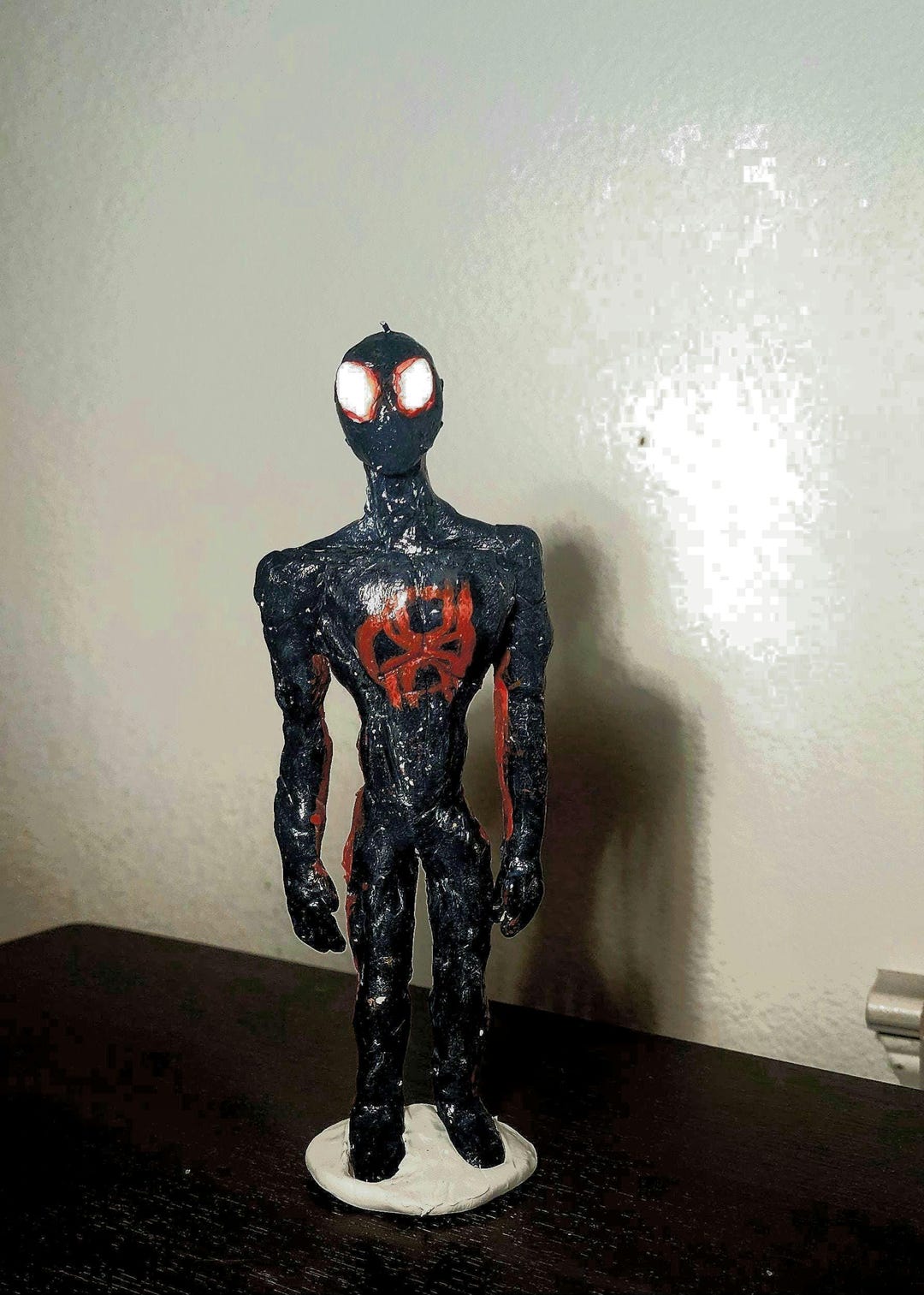 Spider-man: MILES MORALES | Handmade Polymer Clay Standing Figurine - Etsy