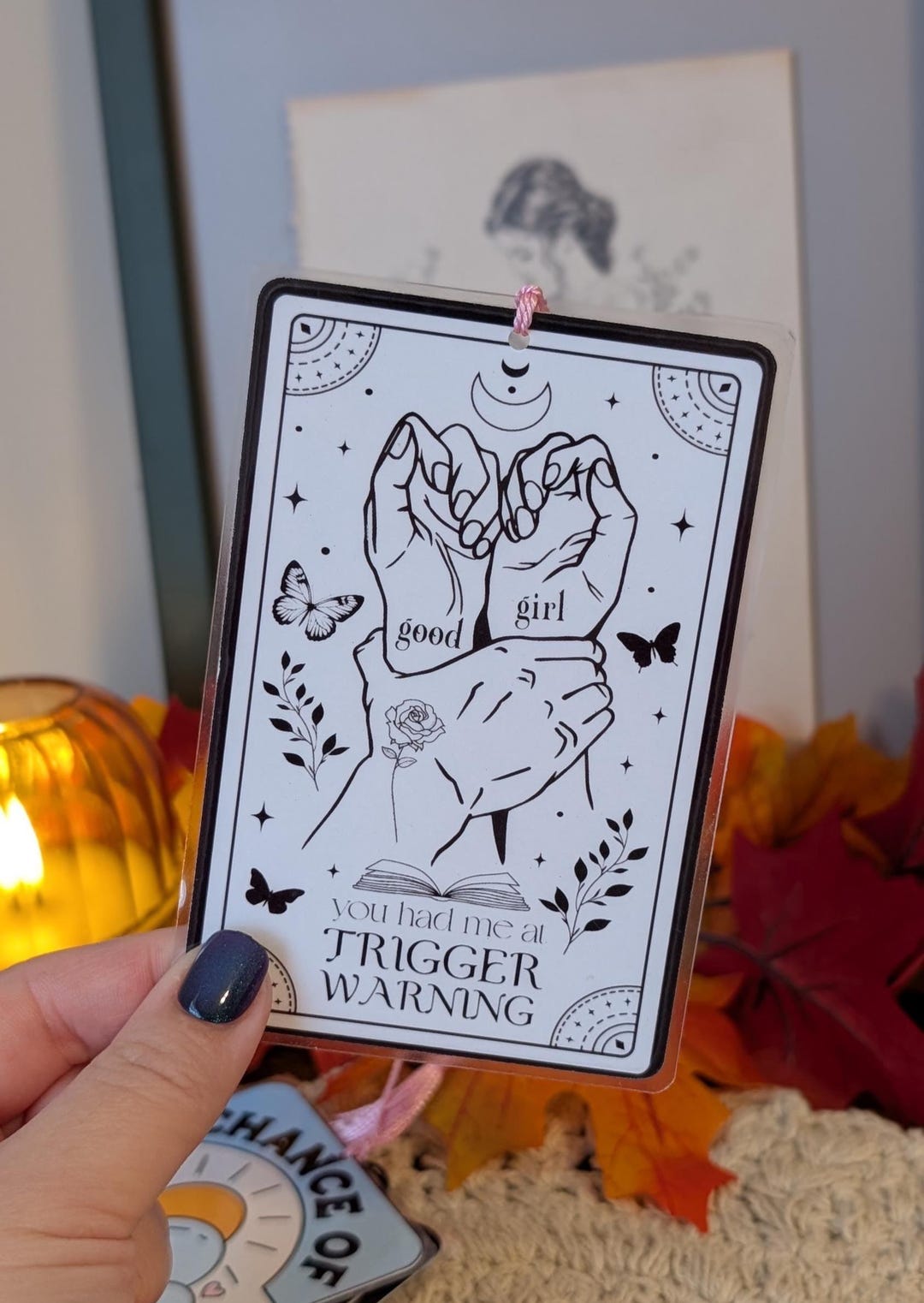 Trigger Warning Bookmark, Bookish Merch, Gifts for Book Lover - Etsy
