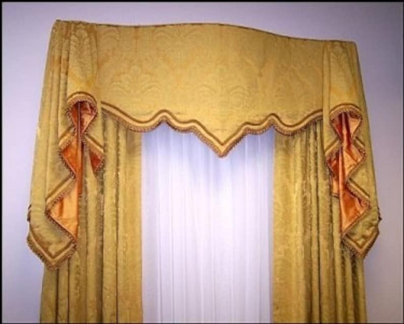 Tailored Valance W/panels Custom Made Starting At: - Etsy