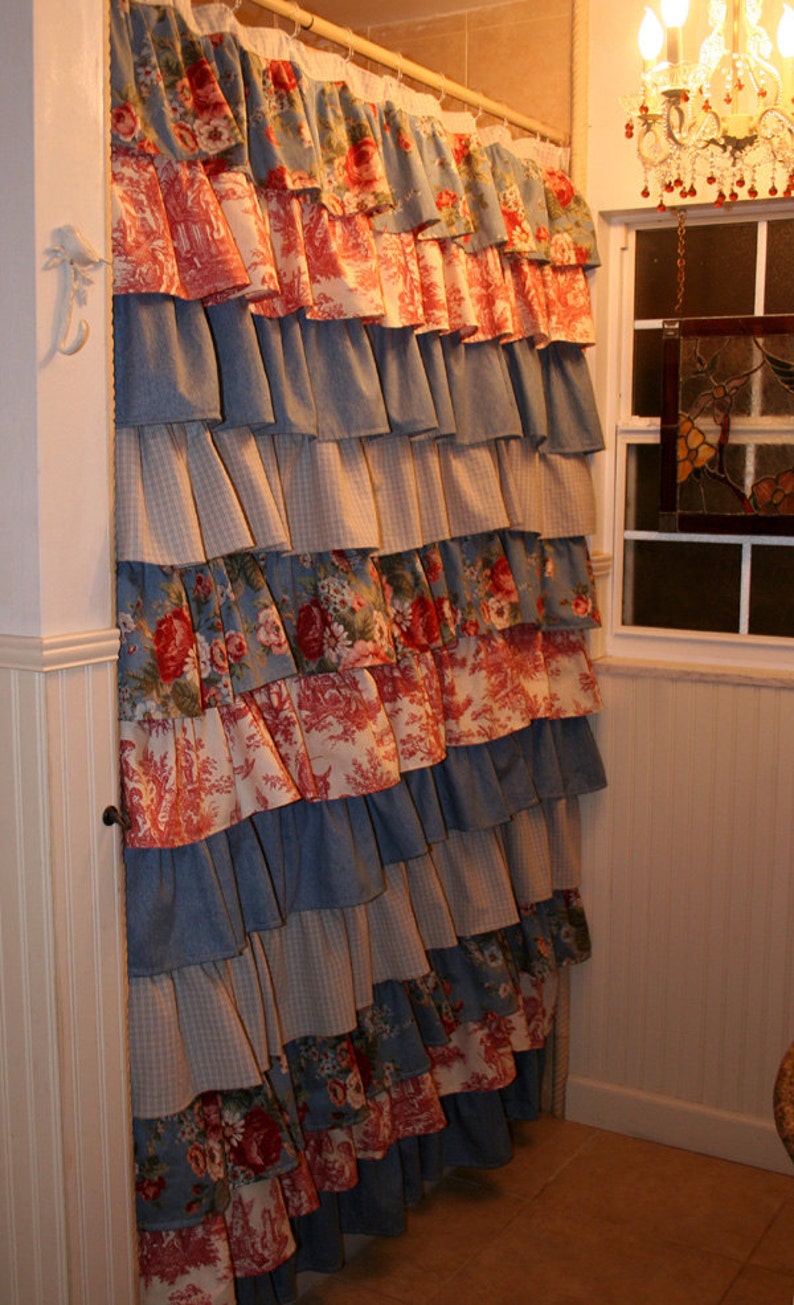 Custom Ruffled Curtain - Layered Style Starting At: - Etsy