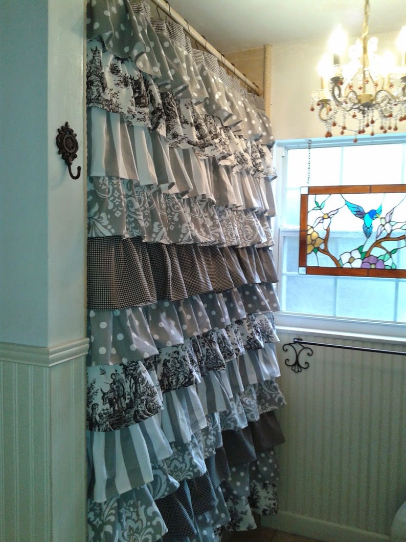 Custom Ruffled Curtain - Layered Style Starting At: - Etsy