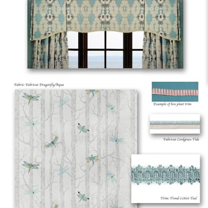 Tailored Valance W/panels Custom Made Starting At: - Etsy