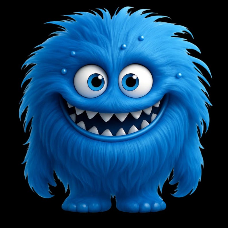 Cute Monster Clipart Bundle | Ai-generated Growing Collection | Digital ...