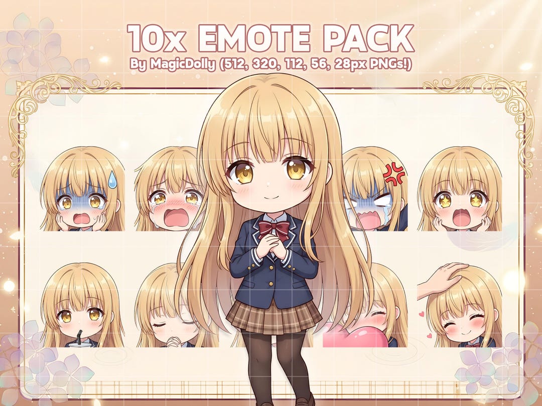 Mahiru Shiina Chibi Emotes Paket (Digitaler Download) - Etsy.de
