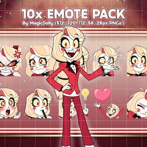 Hazbin Hotel Charlie Emotes - Etsy