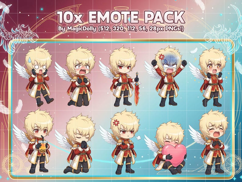 Emotes de Zero Alpha, stickers de MapleStory Anime Chibi para Discord ...