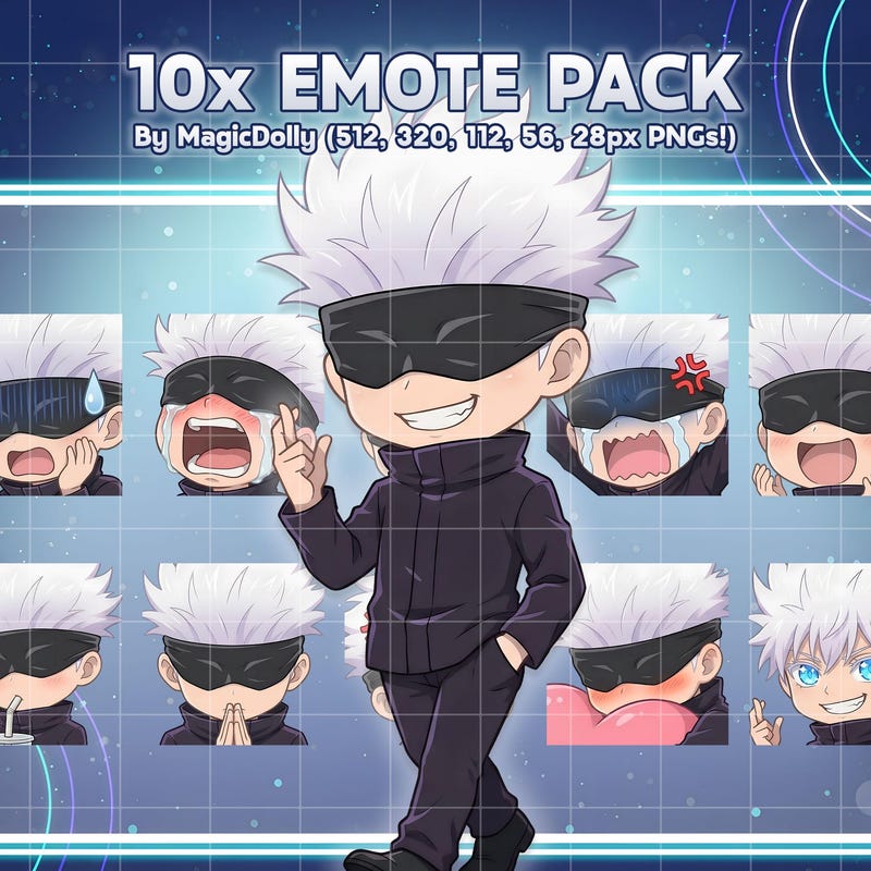 Gojo Satoru Chibi - Etsy