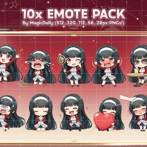 Astra Yao Emotes: Zenless Zone Zero Chibi Emoji Pack (digital Download ...