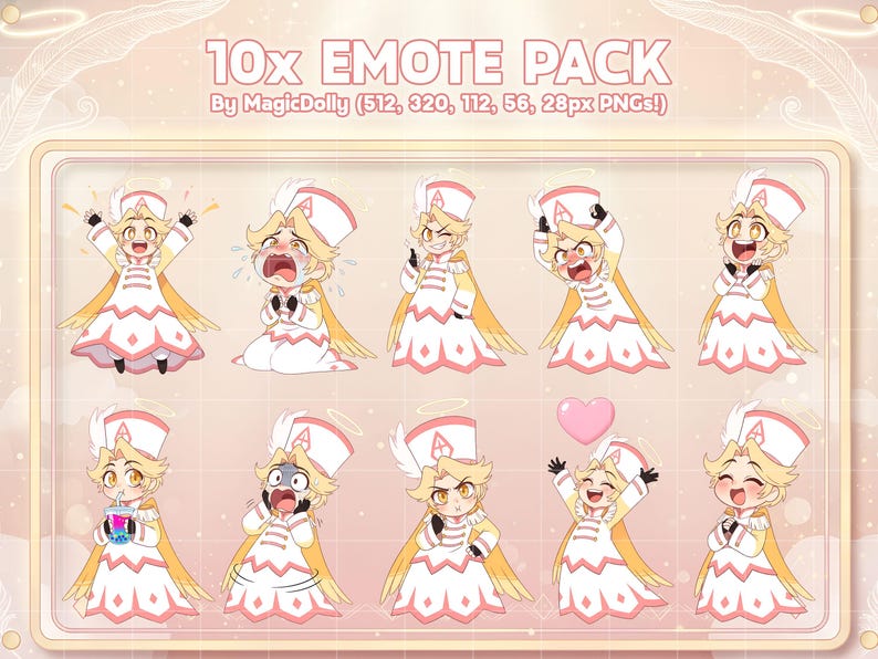 Emotes de Abel, stickers chibi del anime Hazbin Hotel para Discord ...