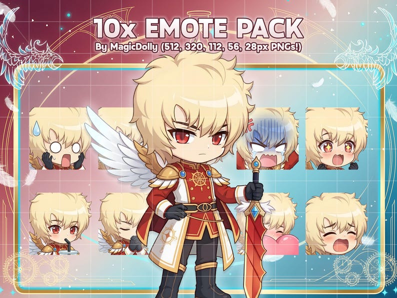 Emotes de Zero Alpha, stickers de MapleStory Anime Chibi para Discord ...