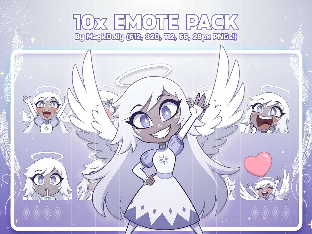 Emily Emotes, Hazbin Hotel Anime Chibi Stickers Emoji for Discord ...