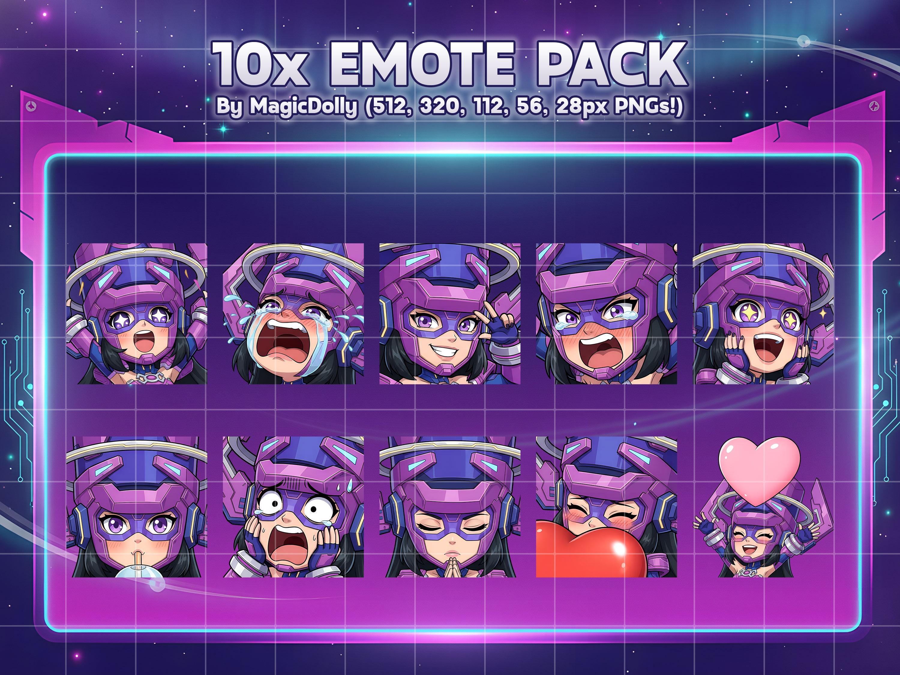 Galacta Emotes, Marvel Rivals Anime Chibi Stickers Emoji for Discord ...
