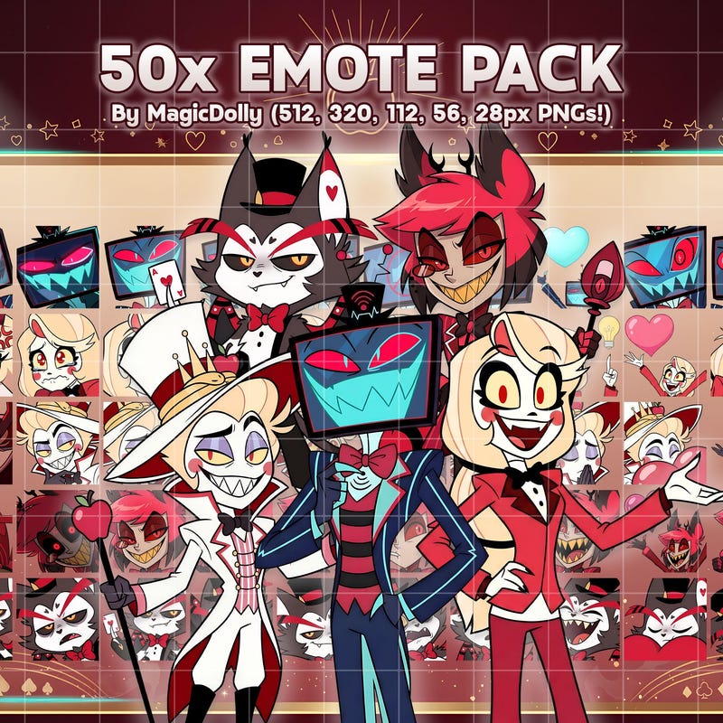 Vox Hazbin Png - Etsy UK