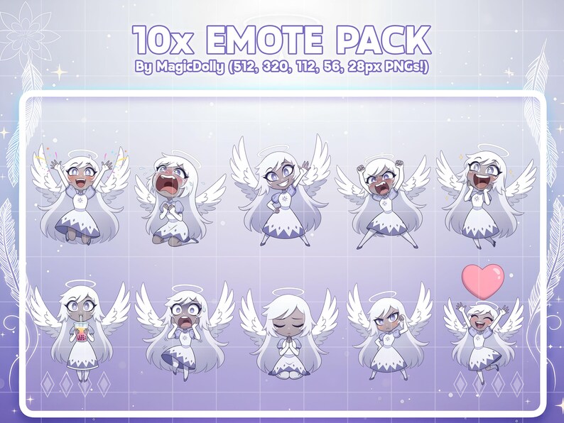 Emily Emotes, Hazbin Hotel Anime Chibi Stickers Emoji for Discord ...