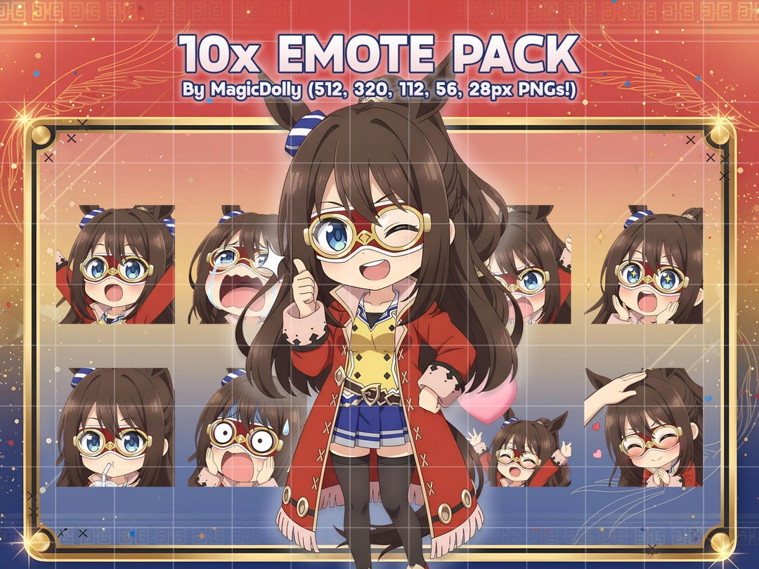 El Condor Pasa Emotes, Umamusume Chibi Anime Emoji (digital Download ...