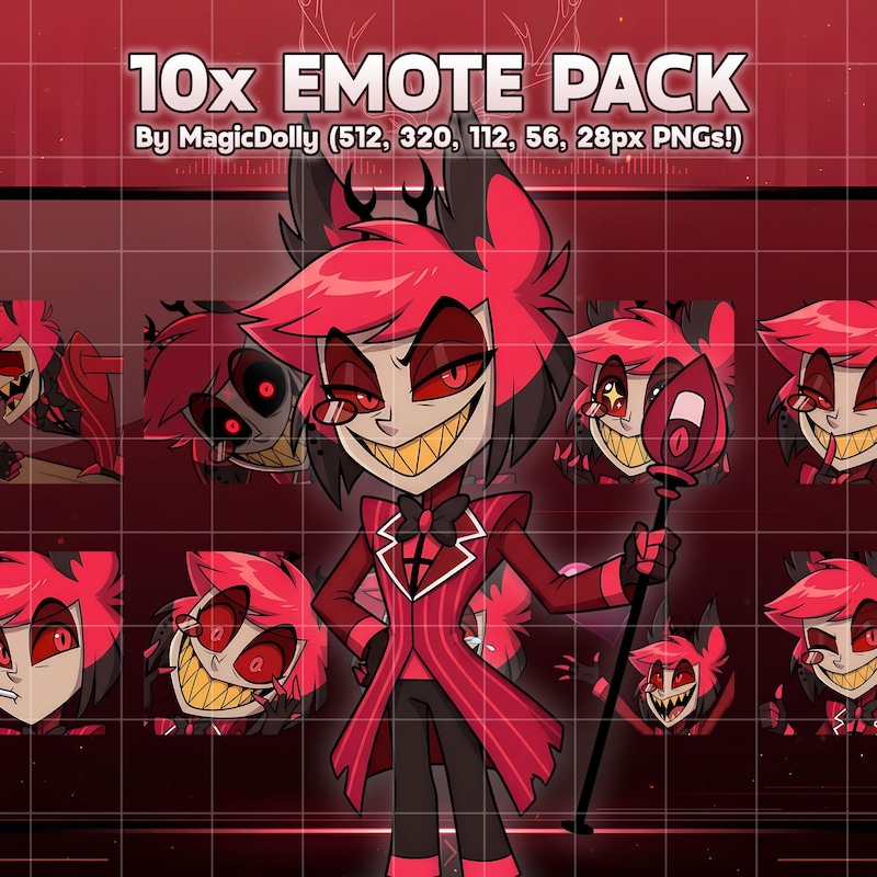 Twitch Alastor Emotes - Etsy