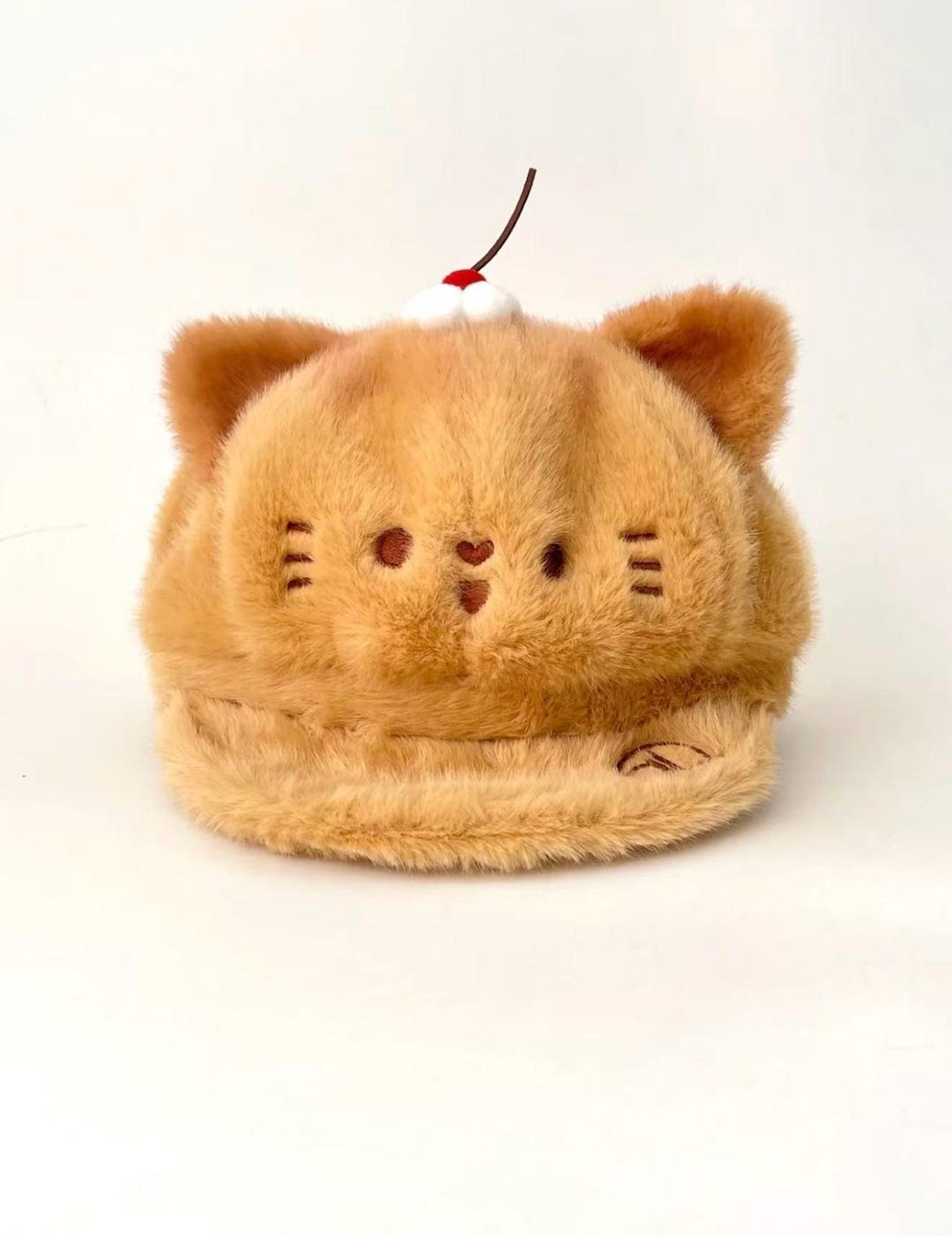 Kawaii Plush Animal Baseball Cap, Cute Dog and Cat Faux Fur Trucker Hat ...