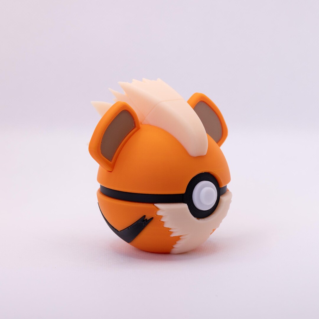 Growlithe - 3D Printed Pokémon Ball - Etsy