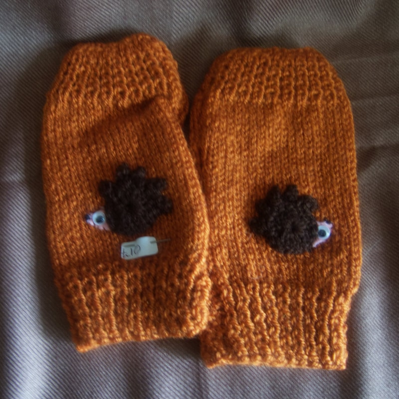 Hedgehog Mittens - Etsy