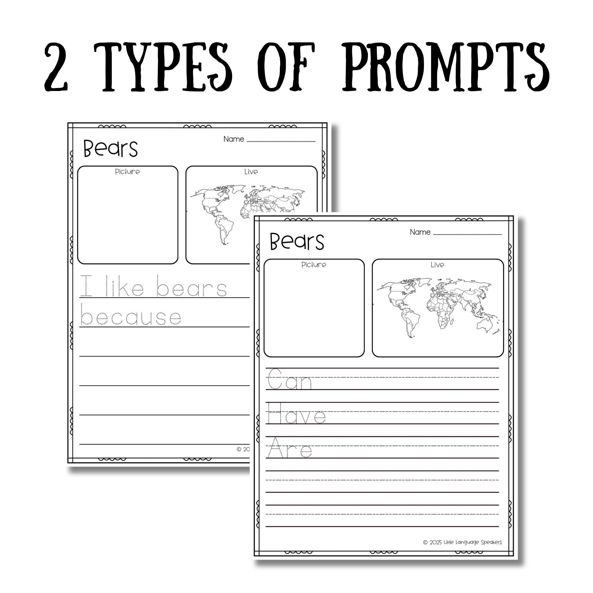 Editable Animal Fact Sheets – Bilingual English Spanish, Homeschool ...